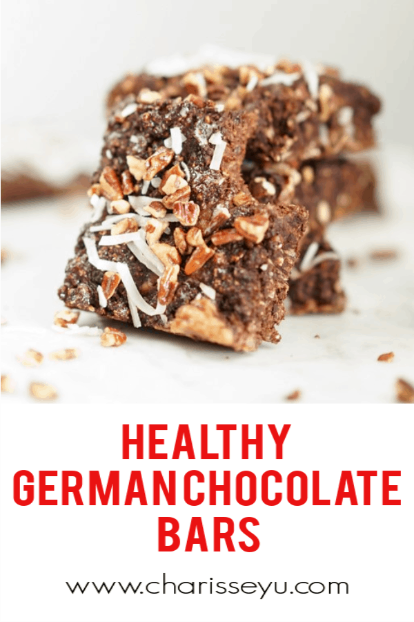 Flourless German Chocolate Bars - Charisse Yu