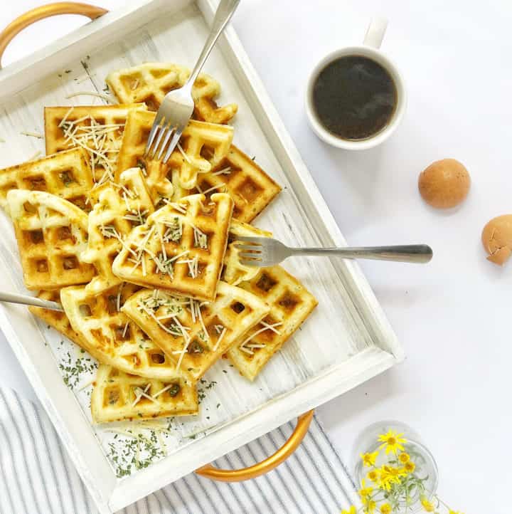 Savory Zucchini Waffles - Charisse Yu