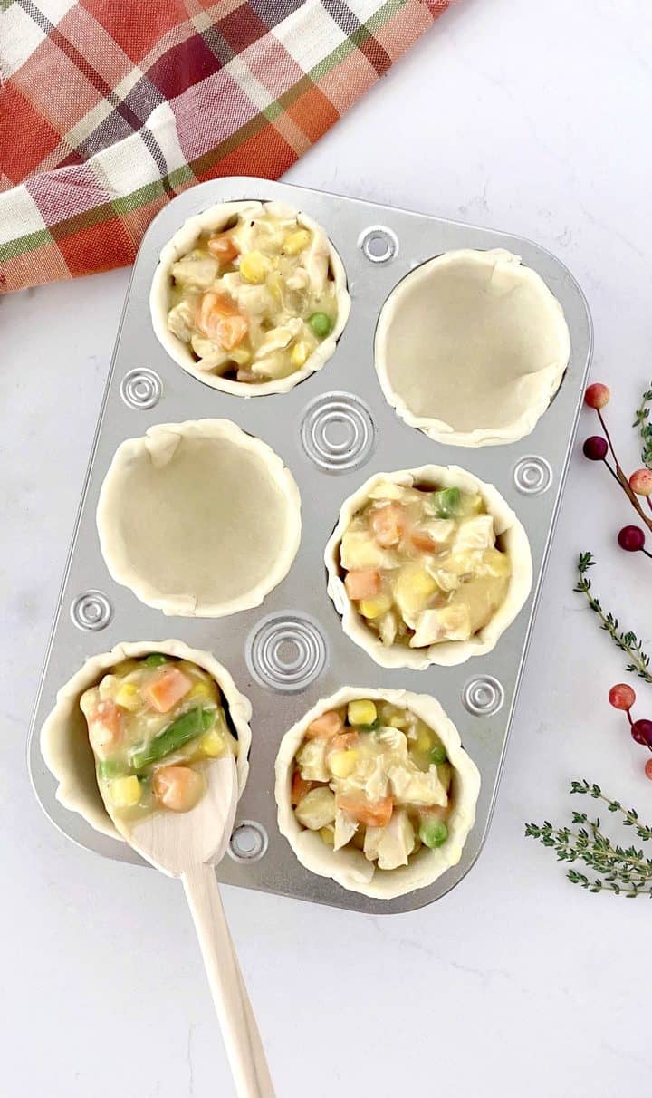 Mini Turkey Pot Pies - Charisse Yu
