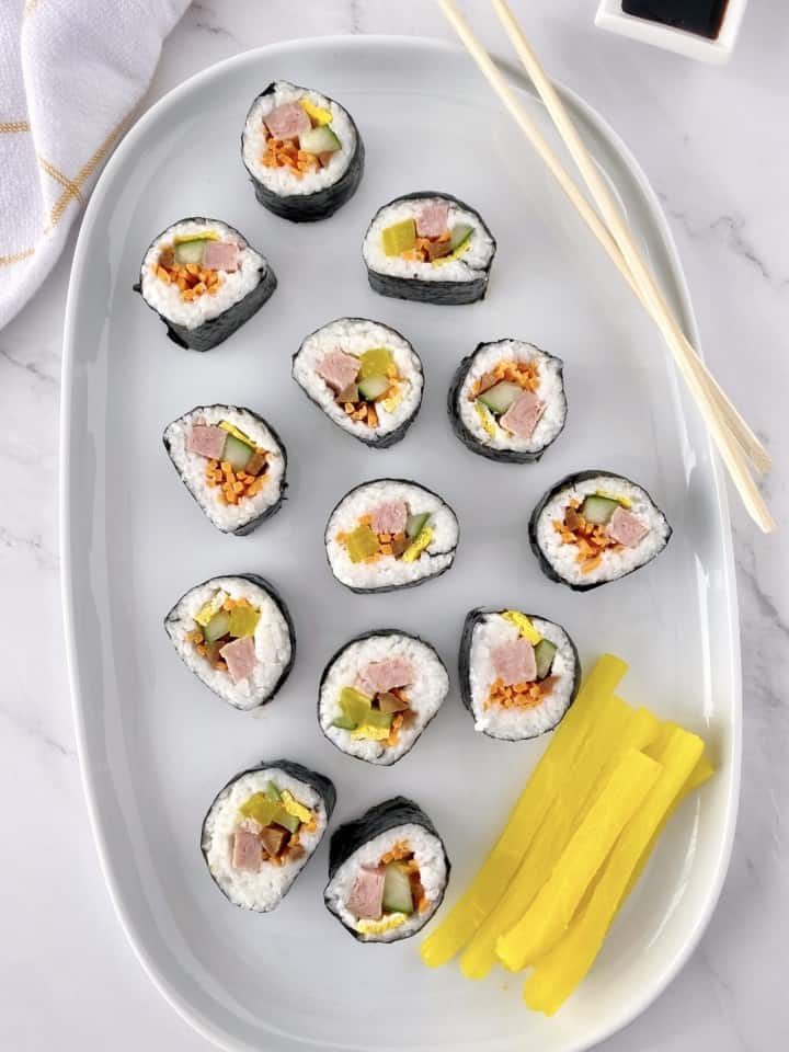 Korean Kimbap - Cooked Sushi - Charisse Yu