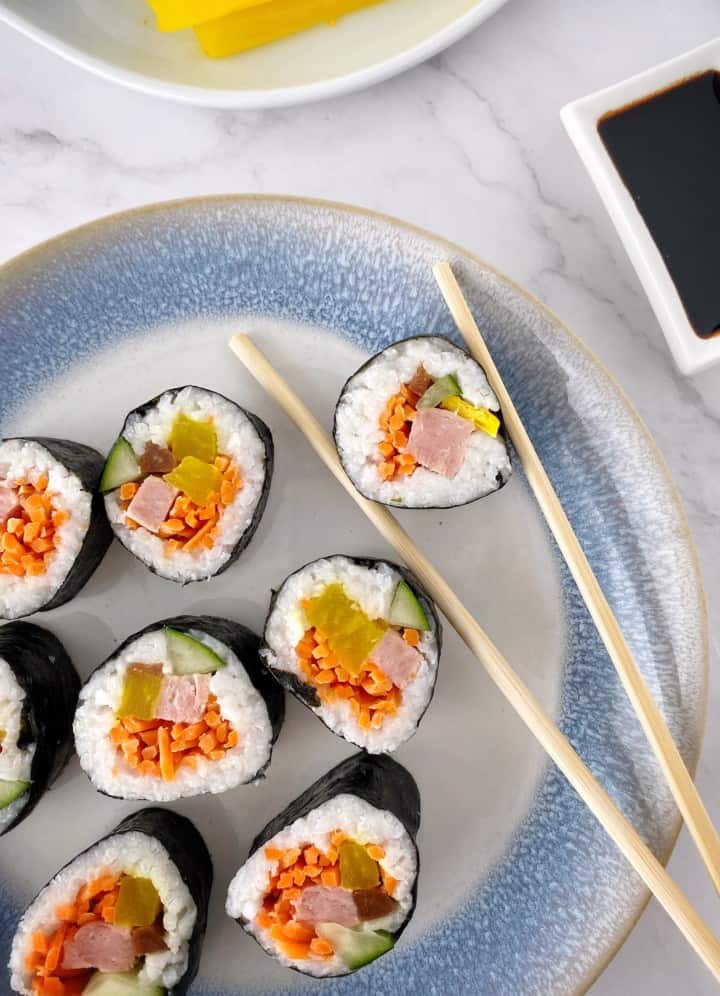Korean Kimbap - Cooked Sushi - Charisse Yu