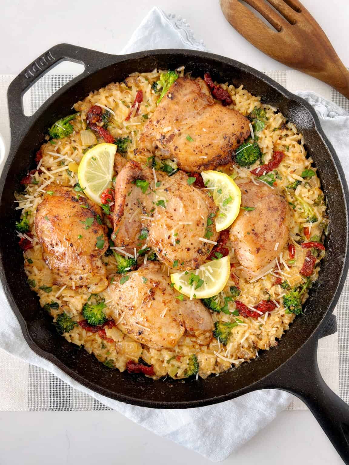 Baked Tuscan Chicken With Rice - Charisse Yu