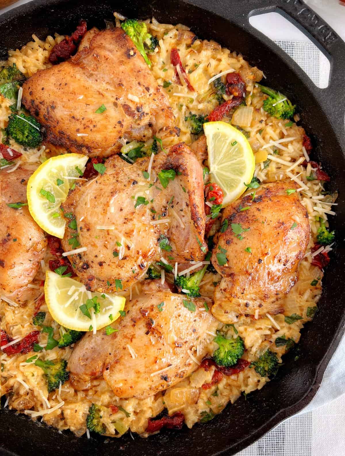 Baked Tuscan Chicken With Rice - Charisse Yu