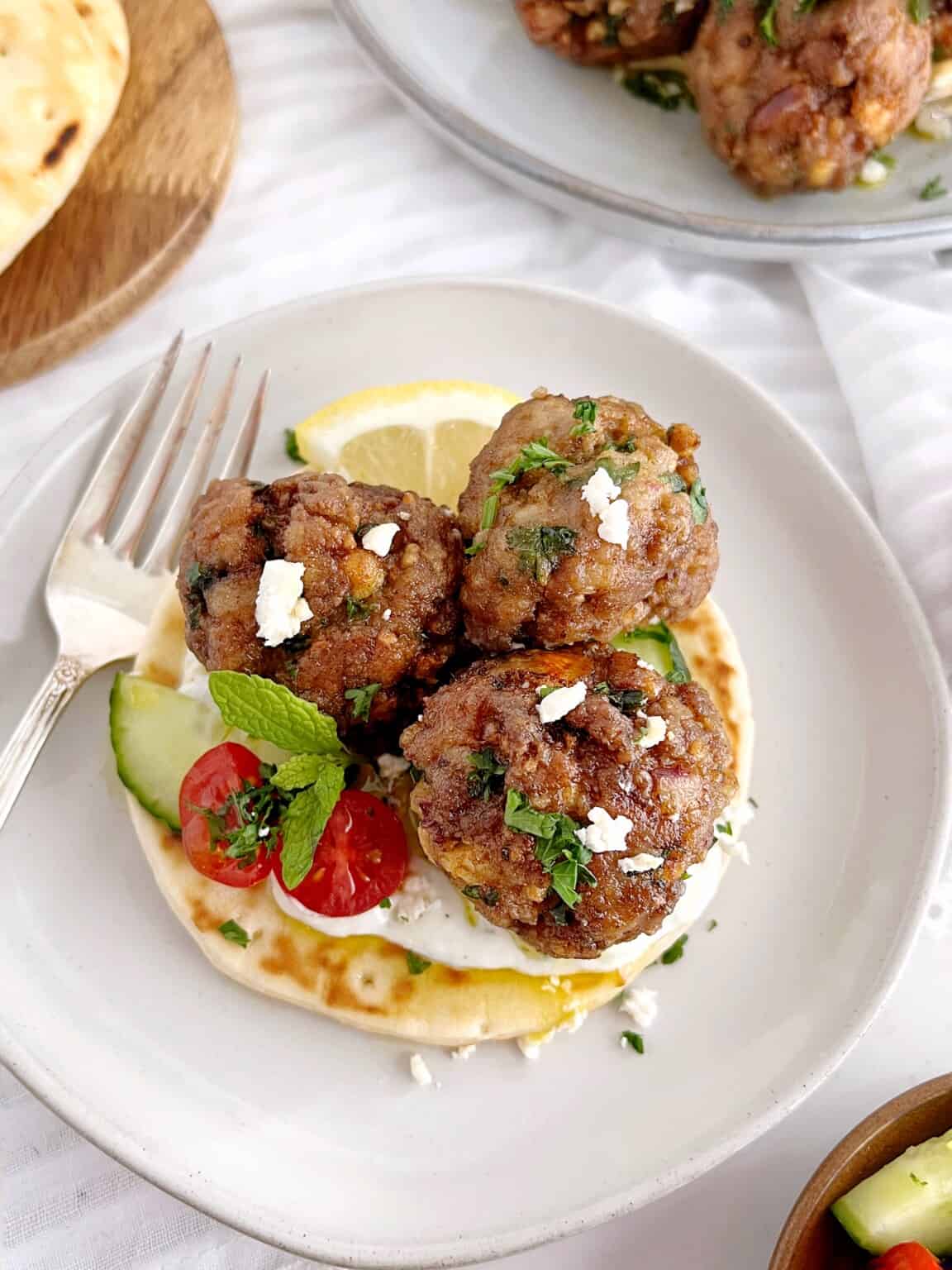 Keftedakia Greek Meatballs - Charisse Yu