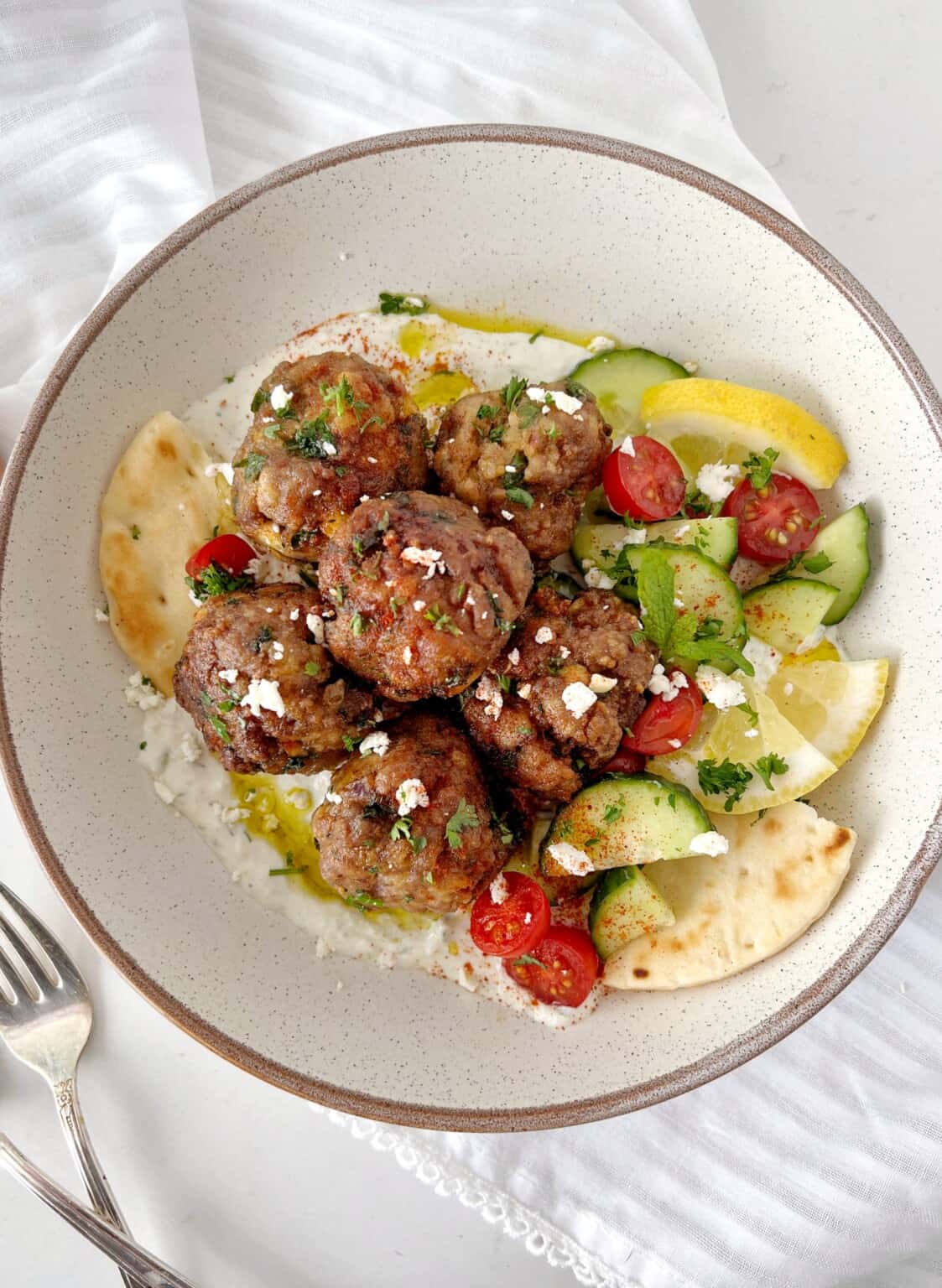 Keftedakia Greek Meatballs - Charisse Yu